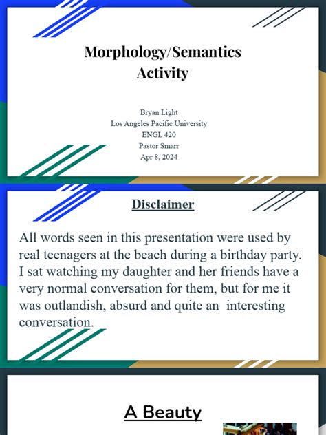 Morphology Semantics Activity 1 Pdf Vocabulary Adolescence