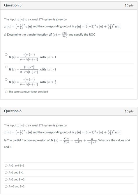 Solved The Input X N To A Causal Lti System Is Given By