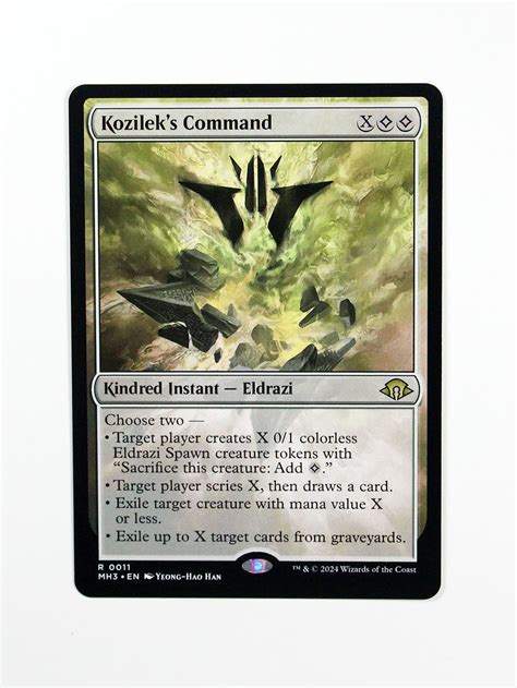 Kozileks Command Holo From Modern Horizons 3 Mh3 Mtg Proxy Magic