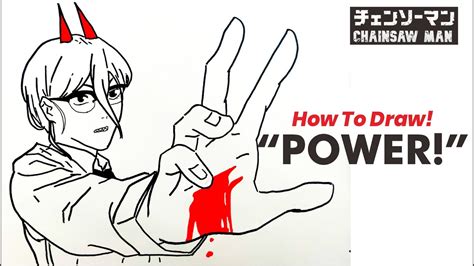 KEREN CARA MENGGAMBAR POWER FROM CHAINSAW MAN UNTUK PEMULA HOW TO DRAW POWER CHAINSAW MAN