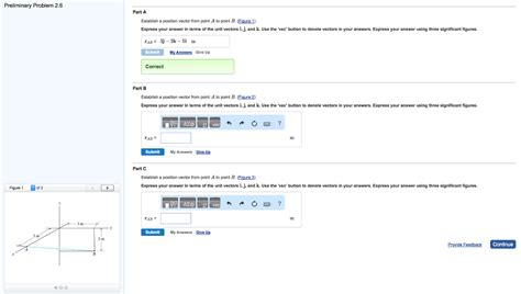 Solved Establish A Position Vector From Point A To Point Chegg Com