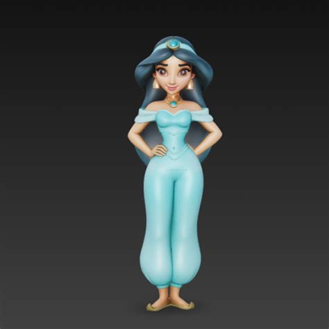 👸 Princess Jasmine・ Stl File For 3d Printing・cults