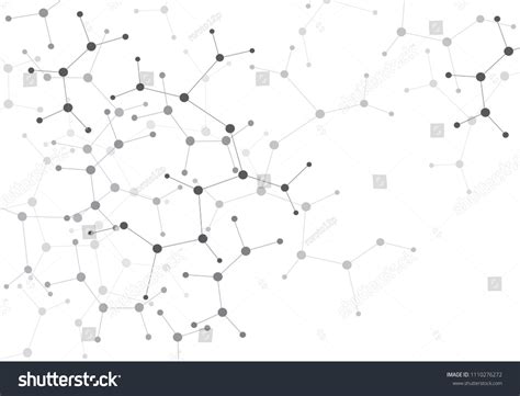 Structure Molecule Communication Background Atom Vector Stock Vector Royalty Free 1110276272