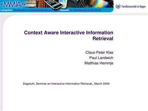 Ppt Context Aware Interactive Information Retrieval Powerpoint Presentation Id2642898