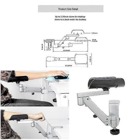 Mouse Computer Bracket Arm Wrist Hand Rest Support Desk Table Armrest Stand Fruugo Uk