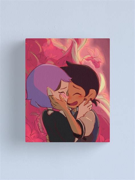Lumity Kiss Scene Fanart The Owl House Canvas Print For Sale By