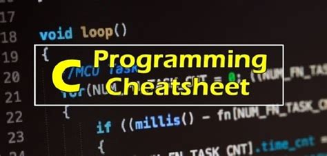 C Programming Cheat Sheet FreelancingGig Blog Freelancer Job Tips And Hiring Insights