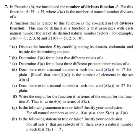 Solved In Exercise We Introduced The Number Of Chegg