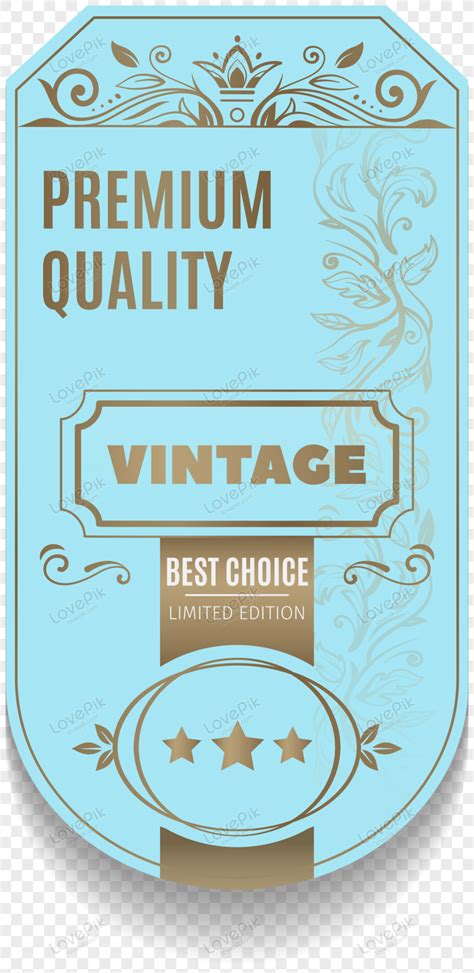 클래식 스타일 빈티지 레이블 디자인 Png 일러스트 무료 다운로드 Lovepik