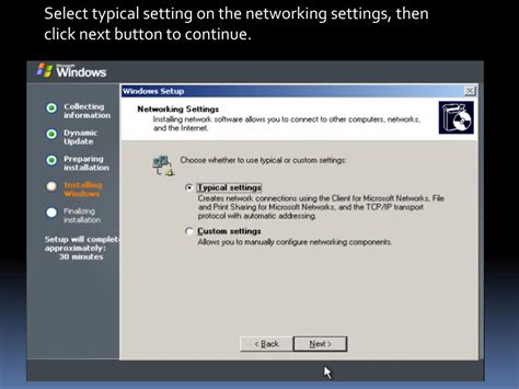 PPT Setup Windows Server PowerPoint Presentation Free Download ID
