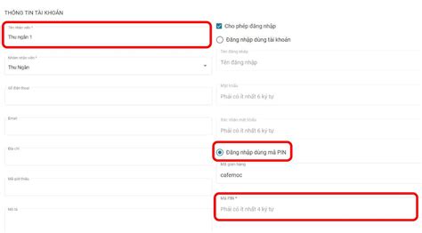 Web TẠo NhÓm VÀ TÀi KhoẢn NhÂn ViÊn Posappvn