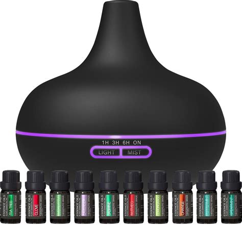 Ultimate Aromatherapy Diffuser And Essential Oil Set Ultrasonic Diffuser And Top 10 Essential Oils