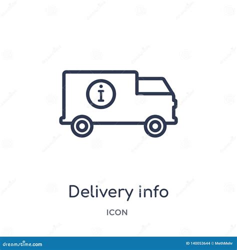 Linear Delivery Info Icon From Delivery And Logistic Outline Collection