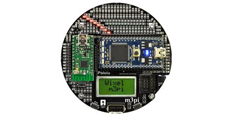 pololu m3pi robot with mbed and wixel modules socketed
