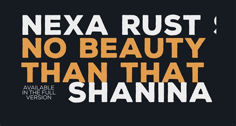 Nexa Rust Sans Black Free Font What Font Is