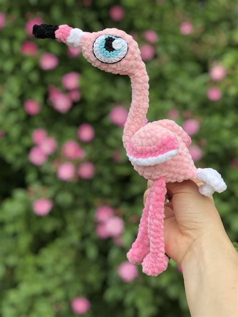 Crochet Pattern Pink Flamingo Crochet Big Eyes Amigurumi Etsy