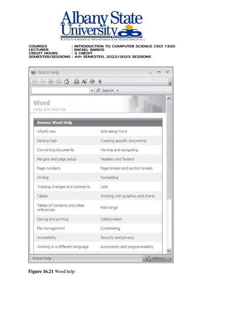 Computerfundamentals E Notes 20230418 012600 23 Figure 16 Word Help