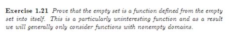 Solved Exercise Prove That The Empty Set Is A Function Chegg Com