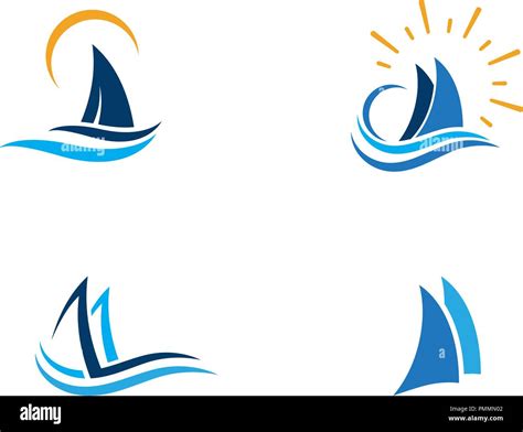 Cruise Ship Logo Template Vector Icon Illustration Design Stock Vector