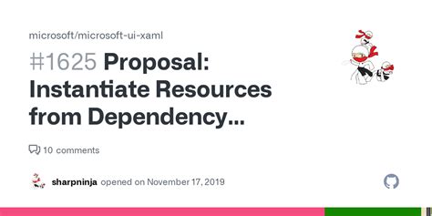 Proposal Instantiate Resources From Dependency Injection · Issue 1625 · Microsoft Microsoft Ui