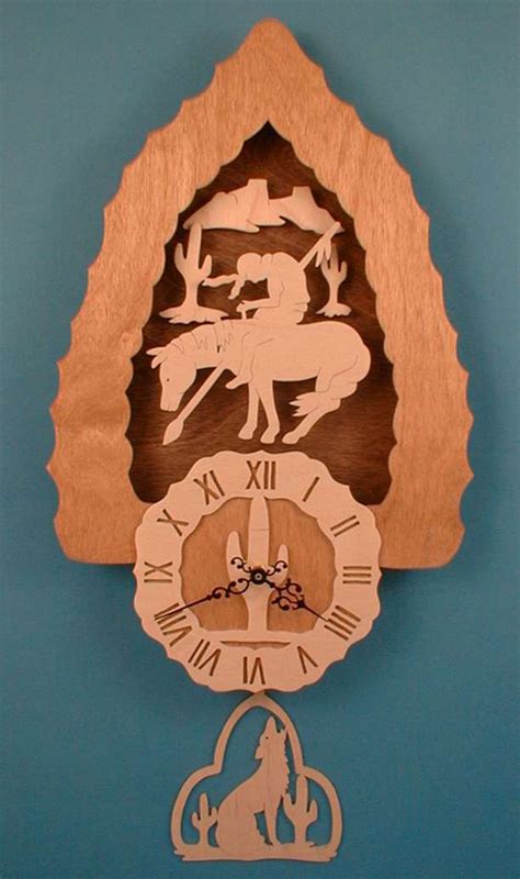 3d Southwestern Pendulum Clock Patterns Woodworking Project Woodsmith Plans