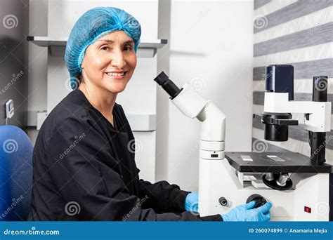Scientist Preparing A Paraffin Embedded Tissue For Pathology Analysis Floating Method For