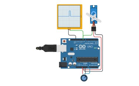 Circuit Design Servo Pwm Tinkercad
