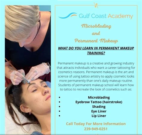 Microblading And Permanent Makeup Classes Now Available Call Today For More Information