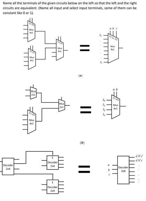 Solved Name All The Terminals Of The Given Circuits Below On
