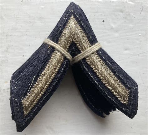 Ww2 Us Army Private First Class Pair Rank American Original £1299