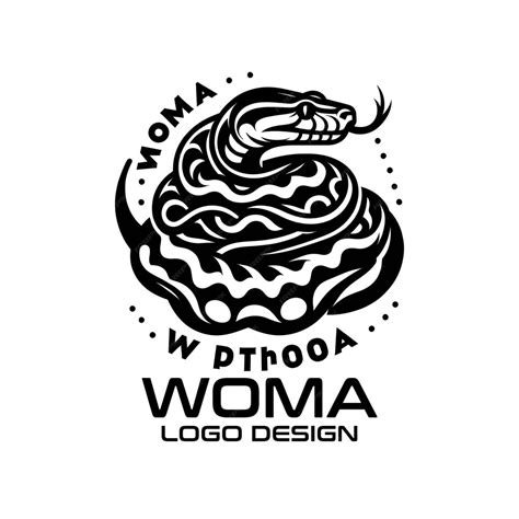 Premium Vector Woma Python Vector Logo Design