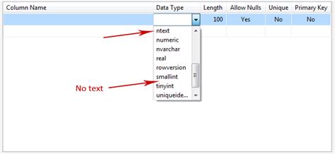 C How Do I Specify That A Property Should Generate A Text Column Rather Than An Nvarchar4000