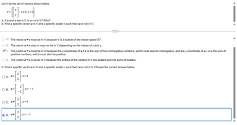 [linear algebra vector spaces and subspaces] r homeworkhelp