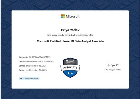 priya yadav on linkedin microsoftcertified powerbi dataanalytics continuouslearning