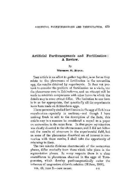 Pdf Artificial Parthenogenesis And Fertilisation A Review Dokumen Tips