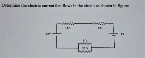 Determine The Electric Current That Flows In StudyX