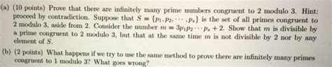 Solved Prove That There Are Infinitely Many Prime Numbers