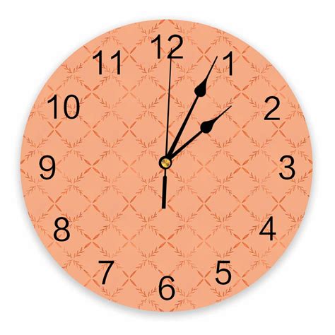 Grid Texture Pvc Wall Clock Bedroom Ration Wall Clock Modern Design