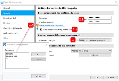 Howto Secure Unattended Access Teamviewer Support