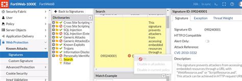 Technical Tip How To Enable Grayed Out Signatures Fortinet Community