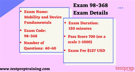 exam 98 368 mobility and device fundamentals testprep training tutorials