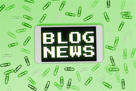 Writing Displaying Text Blog News Business Overview Regularly Updated Website Typically One Run