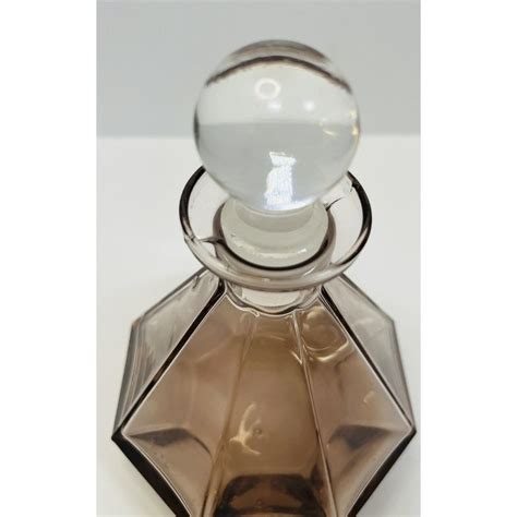 Crystal Perfume Bottle And Stopper Vintage Collezione G Gem