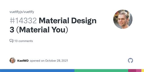 Material Design Material You Issue Vuetifyjs Vuetify Github