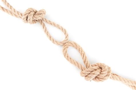 Premium Photo Loop Knot Isolated On White