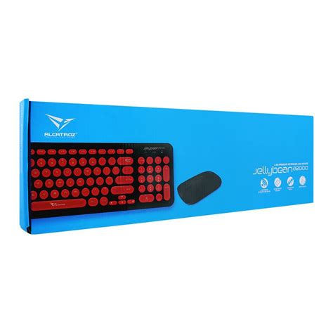 Order Alcatroz Jelly Bean A Ghz Wireless Keyboard And Mouse Black Red Online At Best
