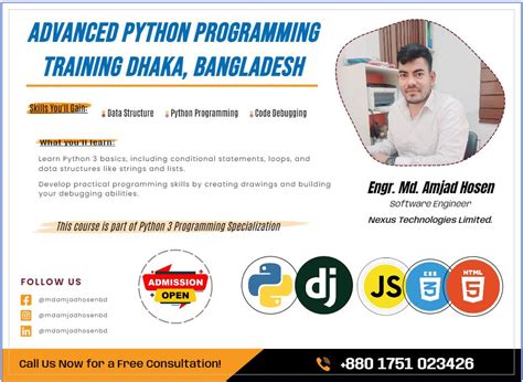 Engr Md Amjad Hosen On Linkedin Advanced Python Programming Training In Dhaka Bangladesh