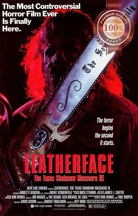 Afiche Original De Leatherface Texas Chainsaw Massacre Poster