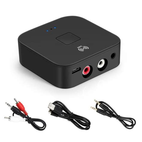 Аудио приемник Ausek Bls B11 Безжичен Bluetooth 3 5mm Aux 2rca Jack Hifiand Stereo Bluetooth