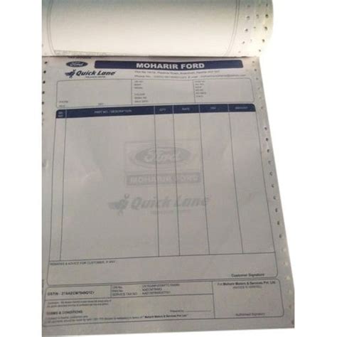 Invoice Dot Matrix Paper For Printing Purpose Gsm 60gsm At Best